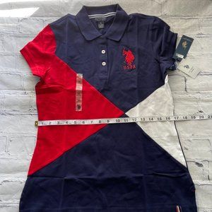 U.S. Polo Assn. | Tops | Us Polo Assn Tricolor Block Polo | Poshmark